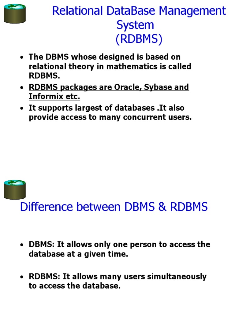 The DBMS Whose Designed Is Based On | PDF | Relational Database | Relational Model