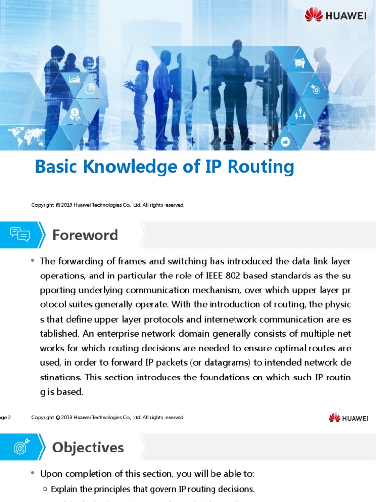 15 - HC110110015 Basic Knowledge of IP Routing | PDF | Internet ...
