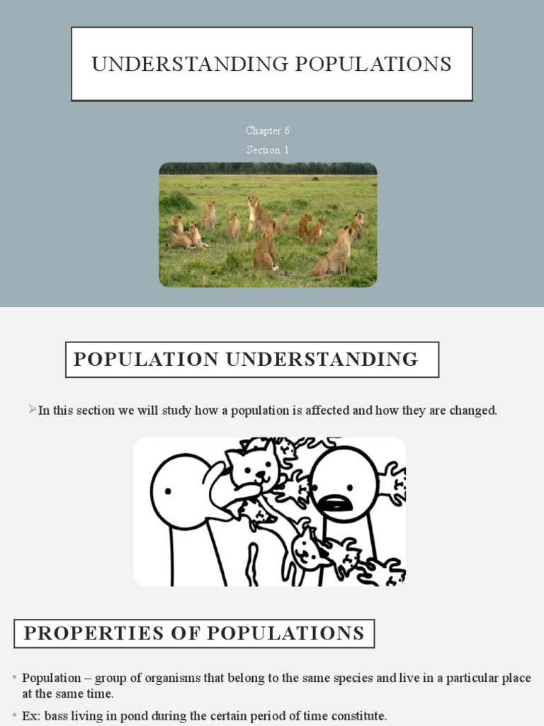 Understanding Populations: Section 1 | PDF | Biological Dispersal ...