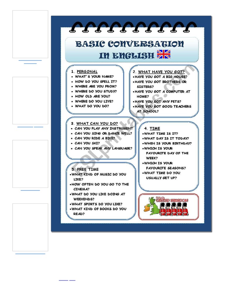 Basic Conversation in English | PDF