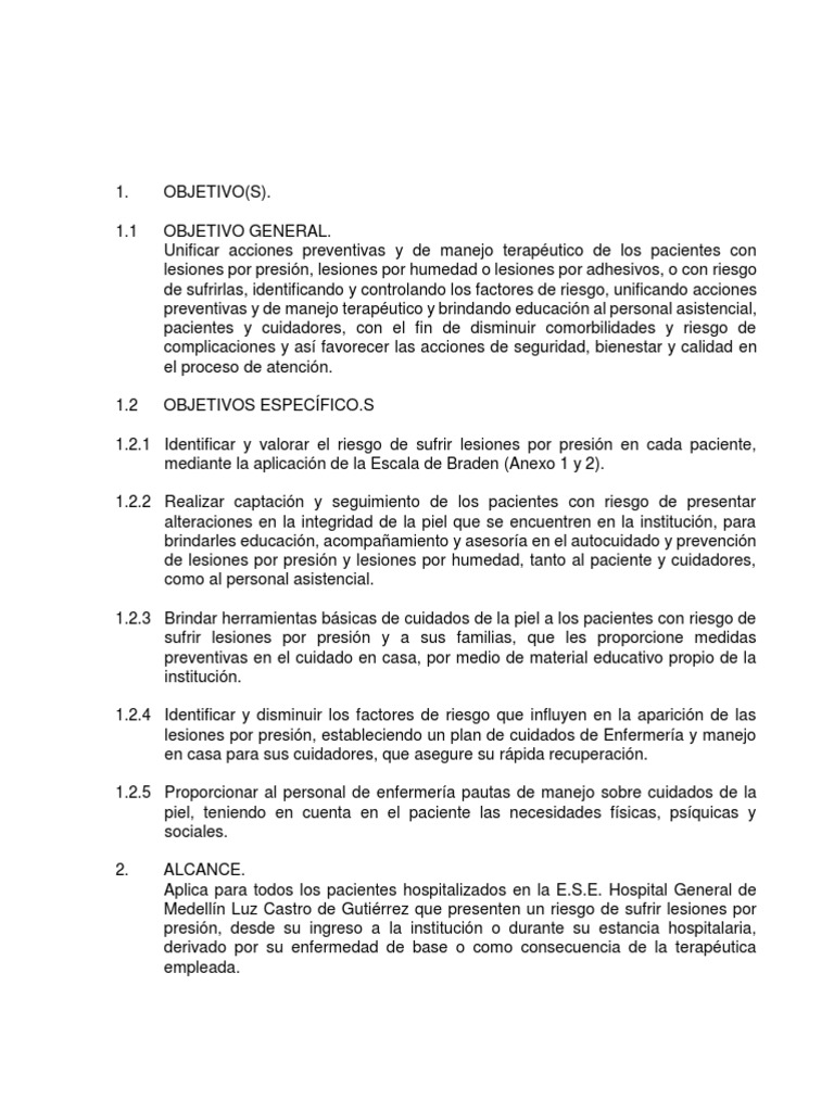 Protocolo de Lesiones Por Presión | PDF | Herida | Nutrición