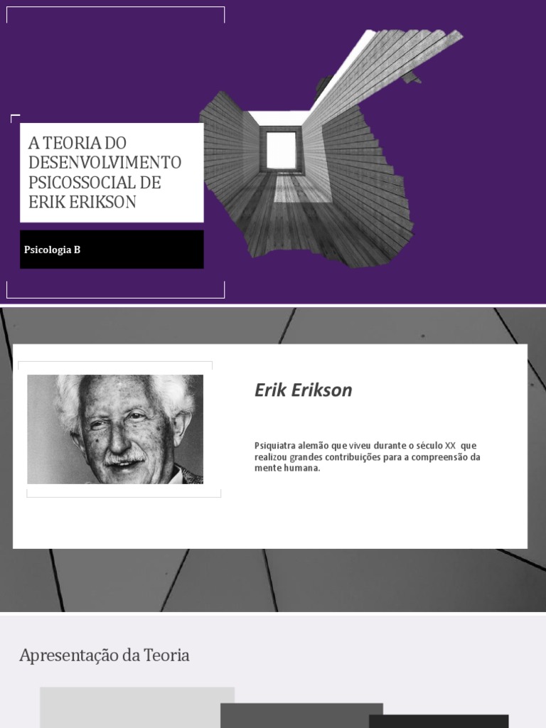 A Teoria Do Desenvolvimento Psicossocial de Erik Erikson | PDF | Adolescência | Psicologia