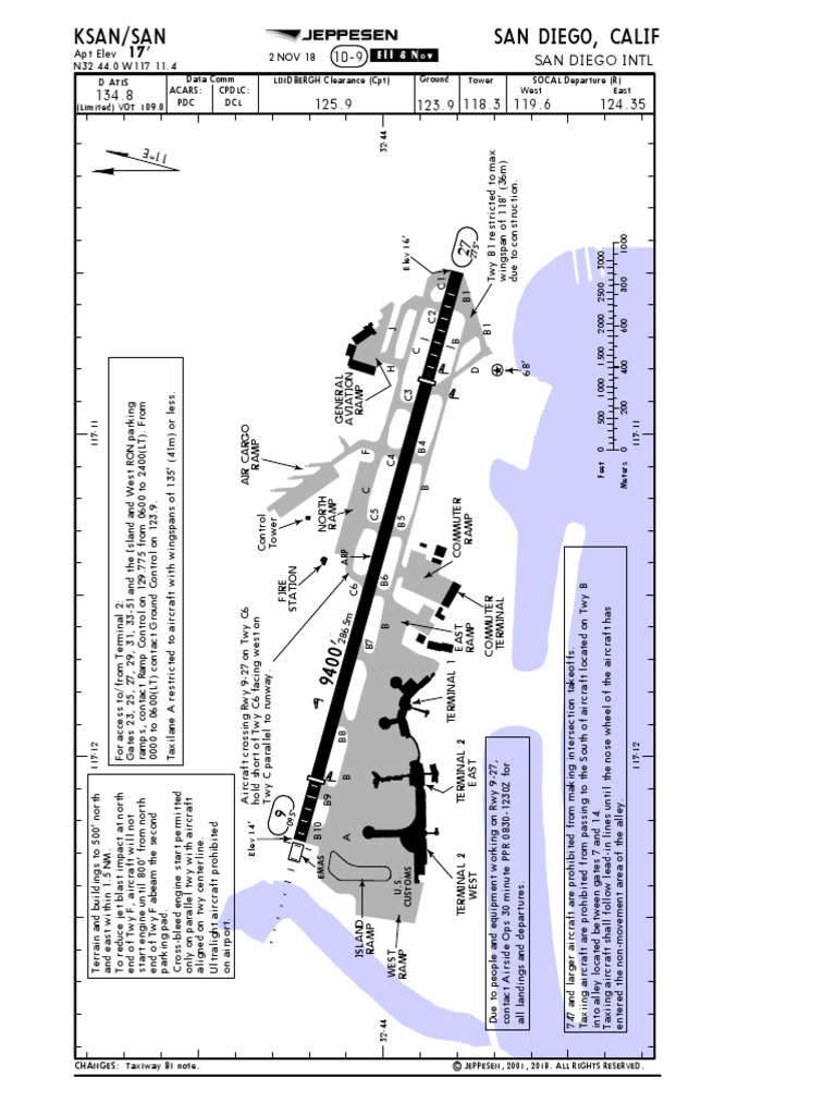 San Diego, Calif Ksan/San: .Eff.8.Nov | PDF | Runway | Transport ...