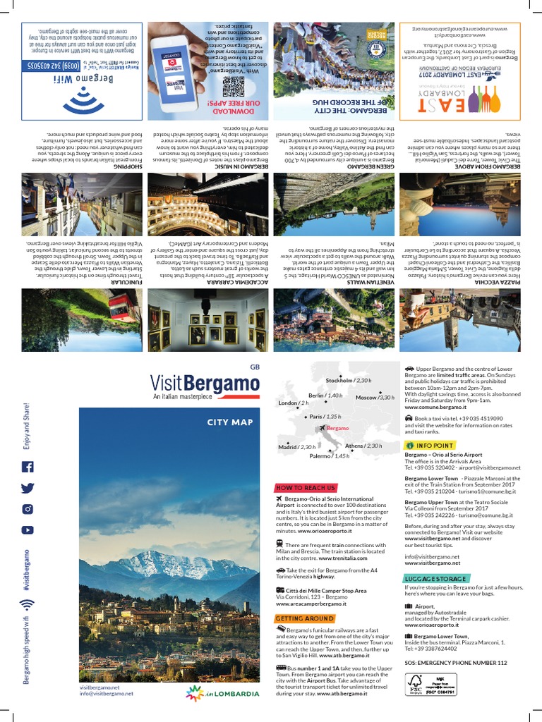 Map of Bergamo English. | Download Free PDF | Transport
