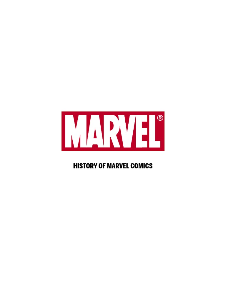 Marvel Brochure History | PDF | Marvel Comics | Comics