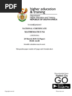 Mathematics N4 Test 1 | PDF | Mathematics