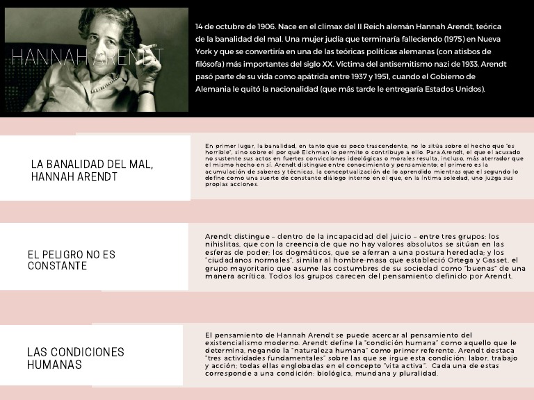 La Banalidad del Mal en Arendt | PDF | Hannah Arendt | Filosofía