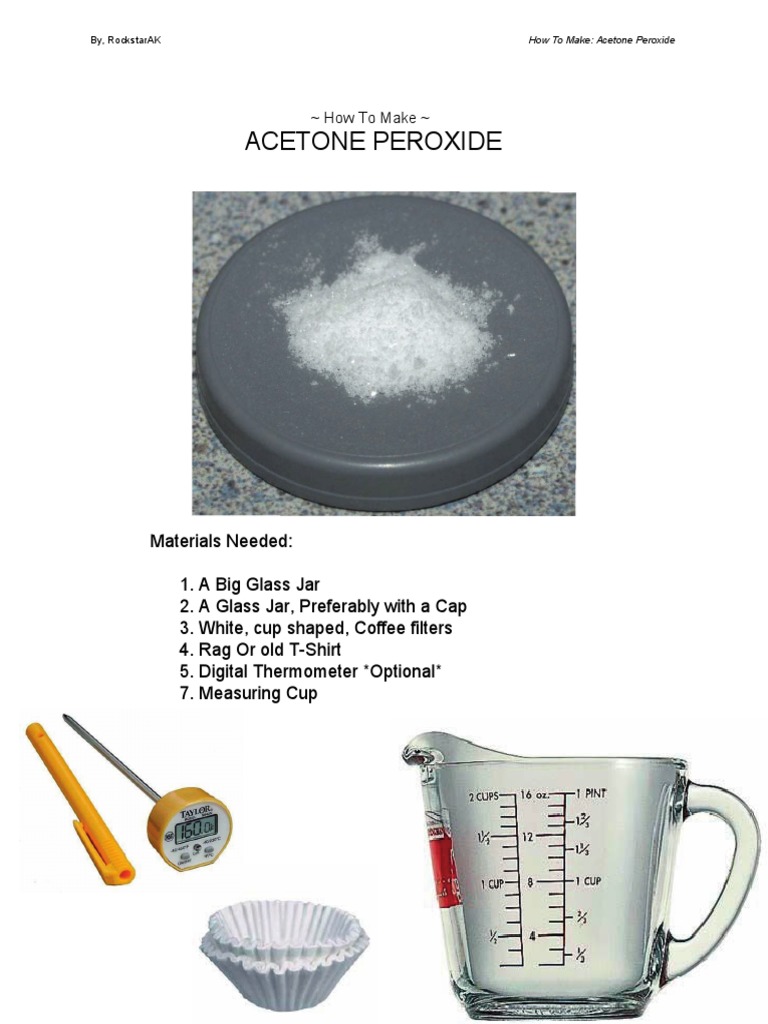 How To Make Acetone Peroxide | PDF