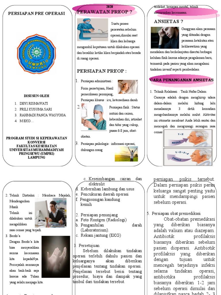Leaflet Pre Operasi | PDF