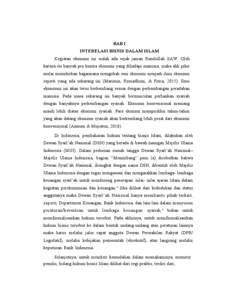 Interelasi Bisnis Islam 2 | PDF