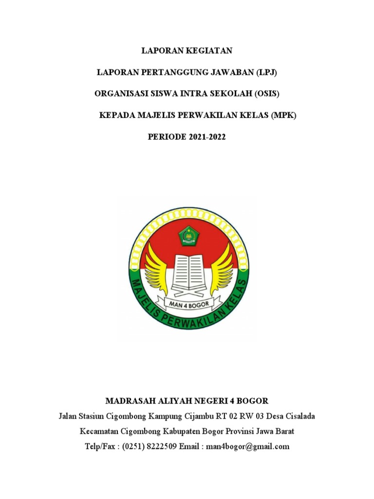 Laporan LPJ 2021 | PDF