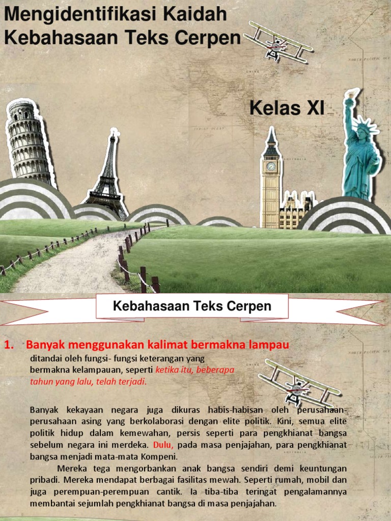 Kaidah Kebahasaan Teks Cerpen | PDF