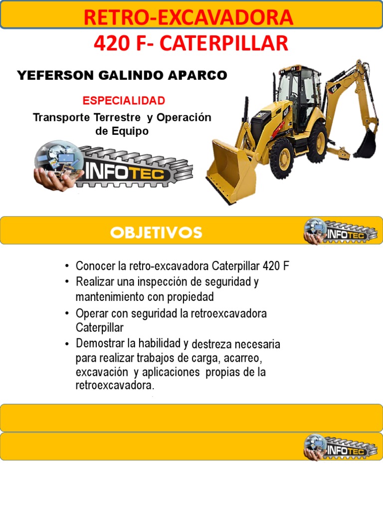 Retro-Excavadora 420 F Yefer - 1 | PDF | Transmisión (Mecánica) | Eje