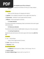 Grade 1 Lesson Plan: The 5 Senses | PDF | Senses | Cognition