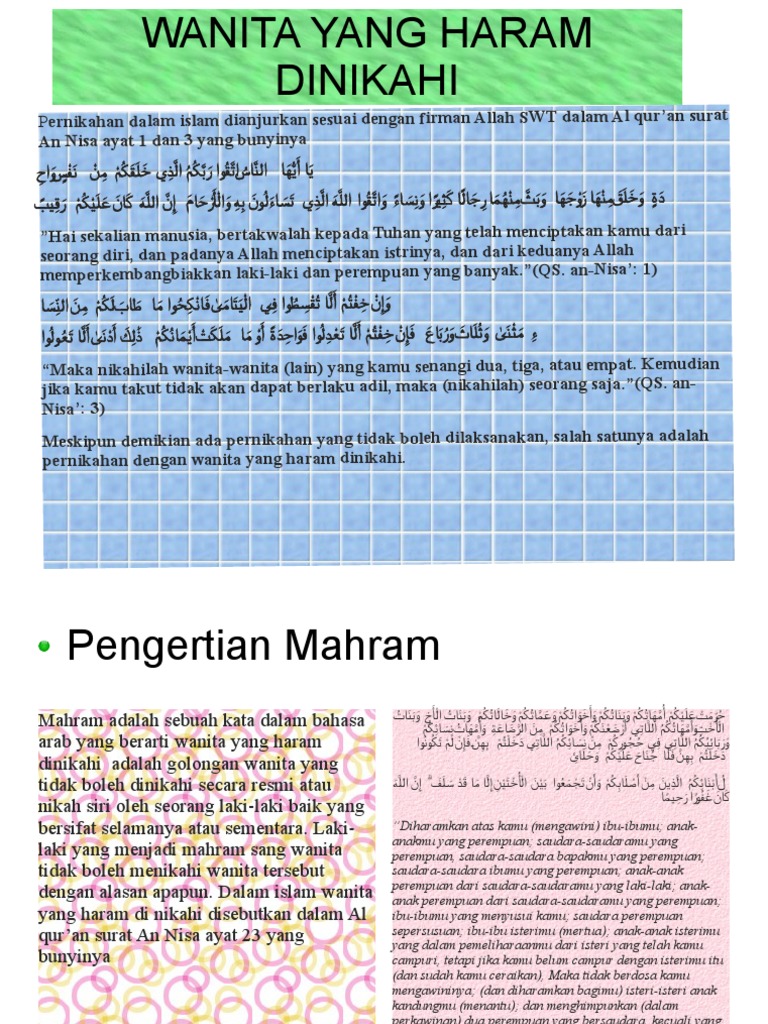 Wanita Yang Haram Dinikahi | PDF