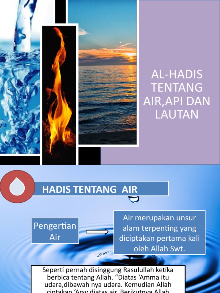 Al-Hadis Tentang Air, API Dan Lautan 56 | PDF