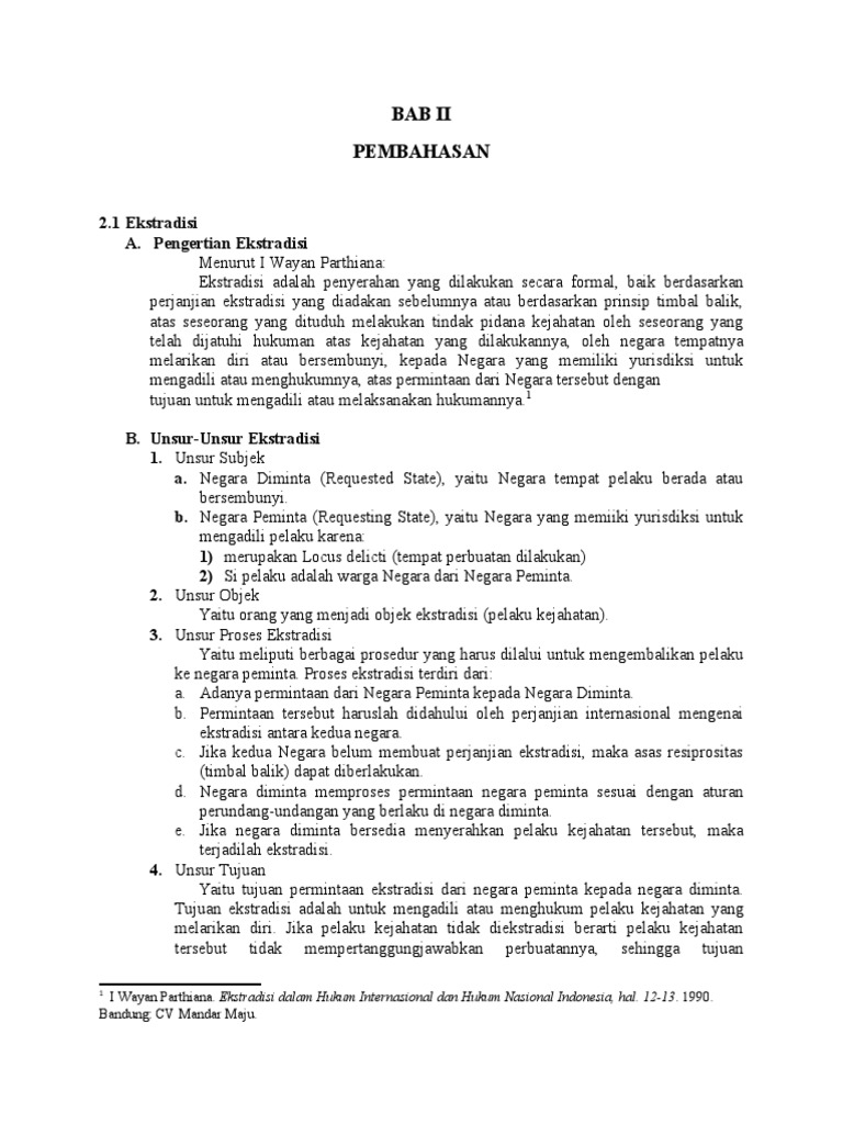 EKSTRADISI (Noor Raihan) | PDF