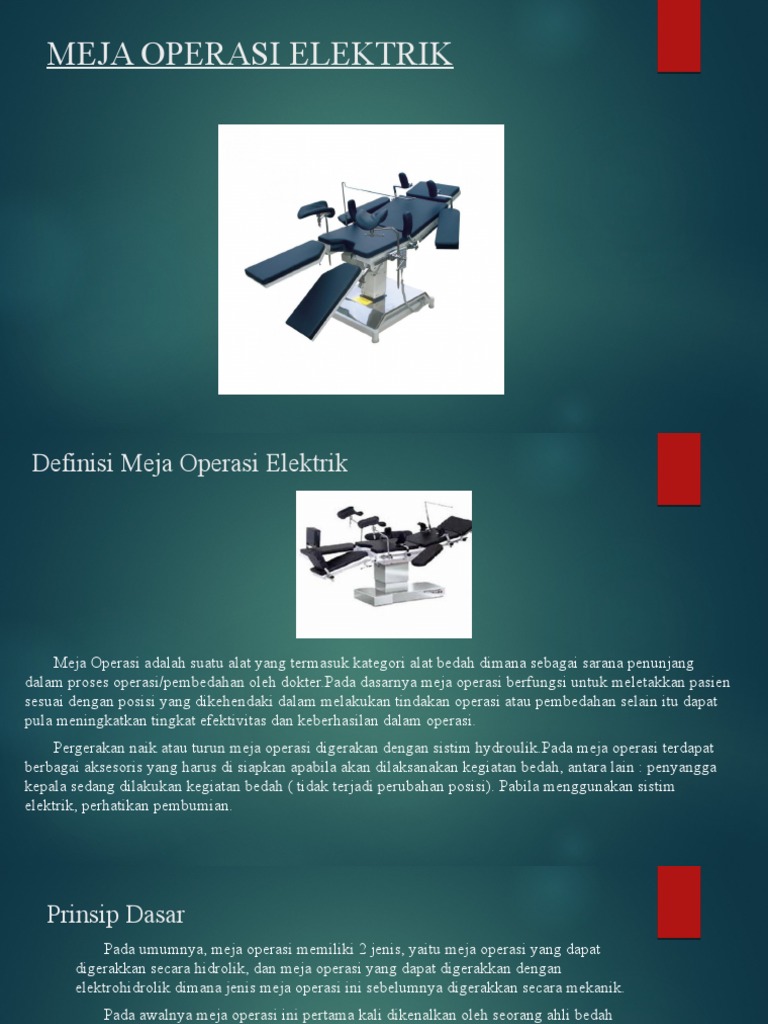 Meja Operasi Elektrik | PDF