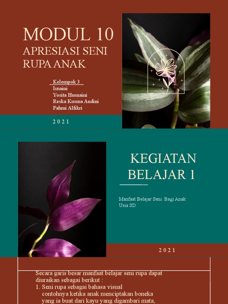 Pend. Seni Modul 10 Kelompok 3. | PDF