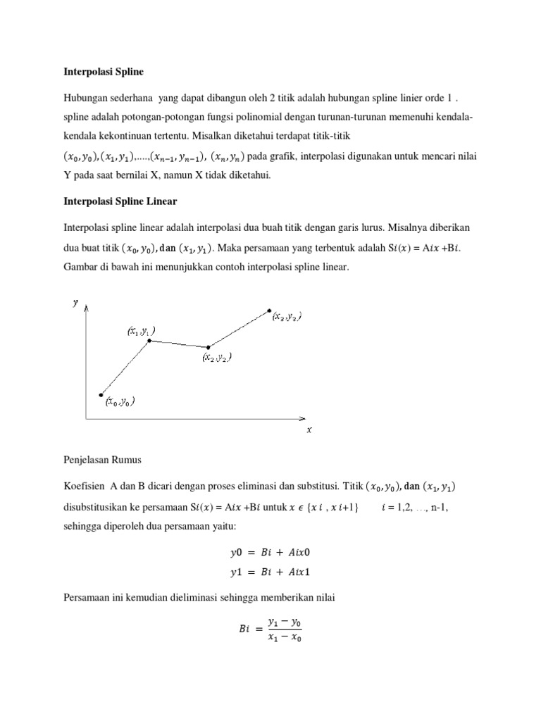 Interpolasi Spline | PDF