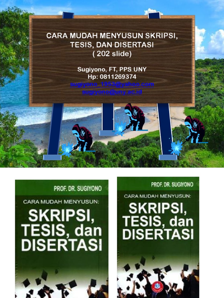 Menulis Skripsi, Tesis, Dan Disertasi (Materi Webinar Prof. Sugiyono ...