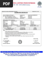 Calibration Certificate Template | PDF