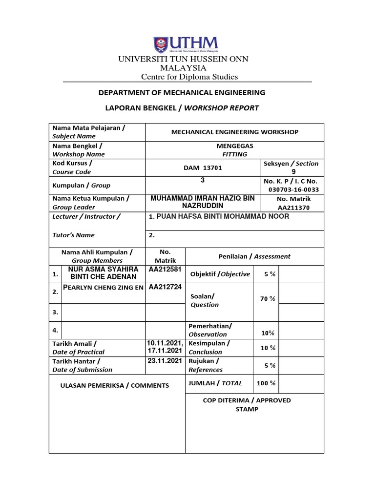 Gegas Section 9 Group 3 | PDF