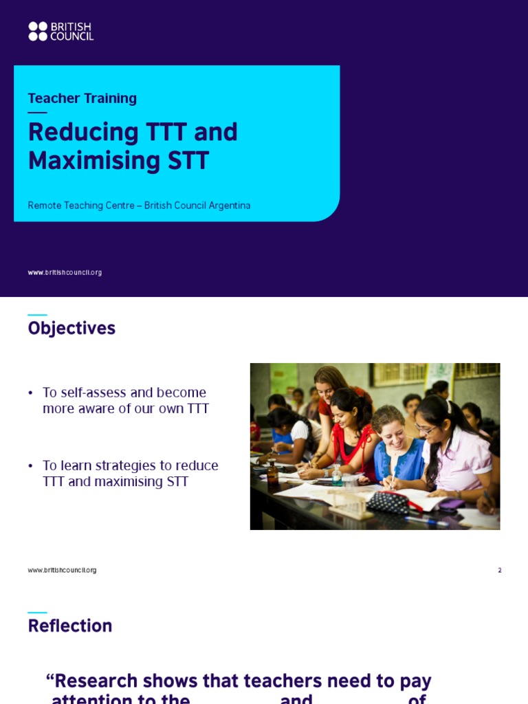 03 Reducing TTT and Maximising STT | PDF | Classroom | Pedagogy
