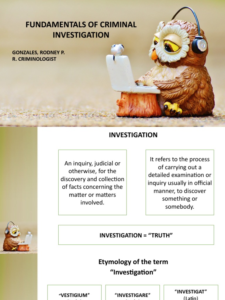 Fundamentals of Criminal Investigation: Gonzales, Rodney P. R ...