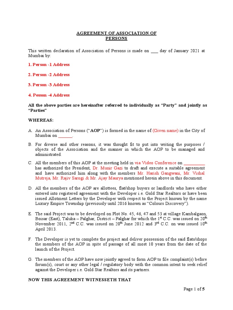 BJS AOP Sample Document | PDF | American Government | Presidents Of The ...