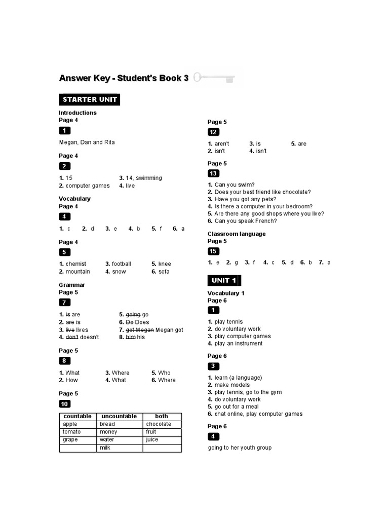 Answer Key - Motivate! 3 Students Book | PDF | E Books | Digital ...