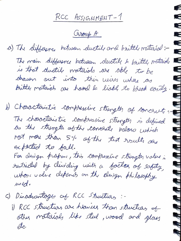 RCC Assignment-1 | PDF