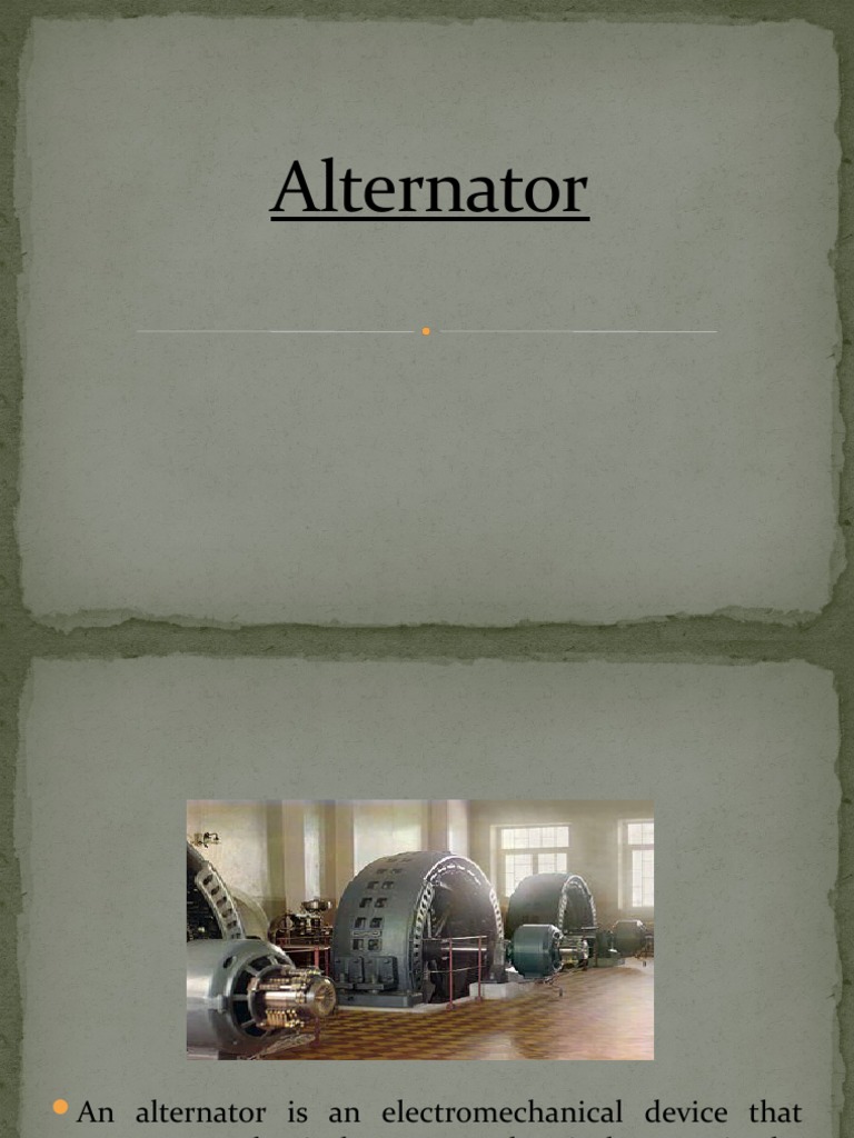 Alternator Evolution & Pioneers | PDF