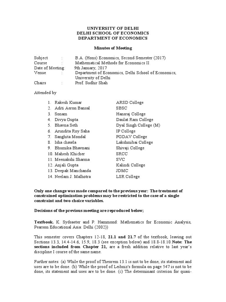 SEM 2 - Mathematical-Methods-for-Economics-PART 2 - 2017 (OLD SYLLABUS ...