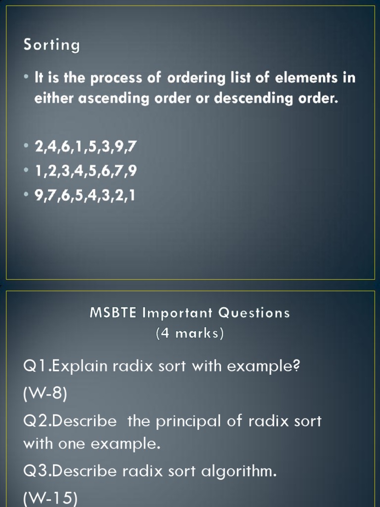Radix Sort | PDF | Computer Programming | Arithmetic Radix Sort | PDF | Computer Programming | Arithmetic