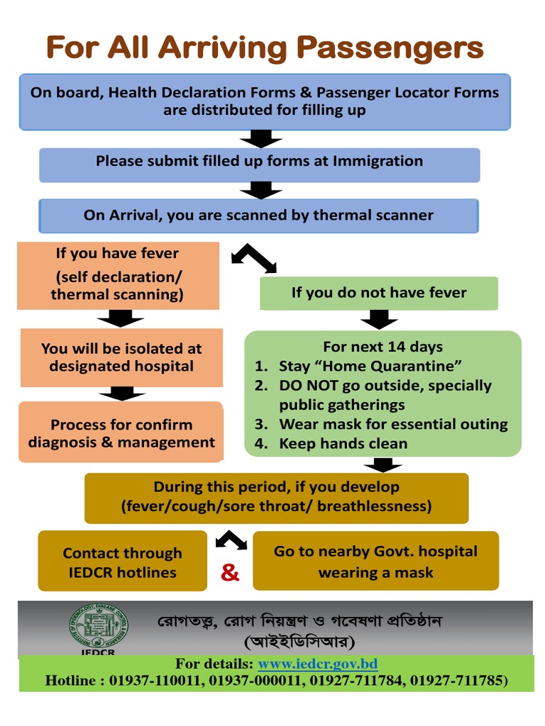 Flow Chart For All Arriving Passengers | PDF