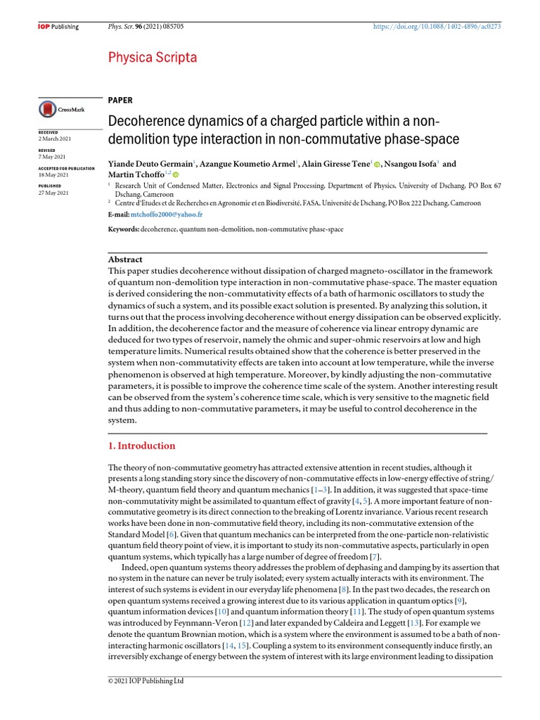 Phys SCR | PDF | Quantum Mechanics | Hamiltonian (Quantum Mechanics)