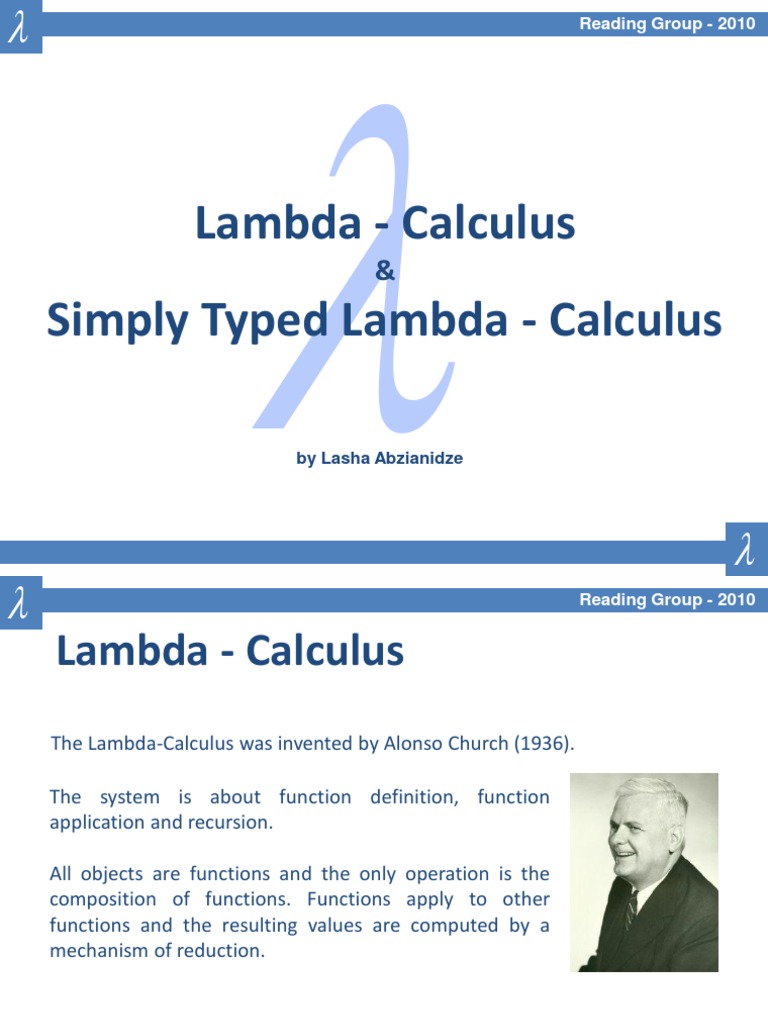 Lambda Calculus | Metalogic | Logic