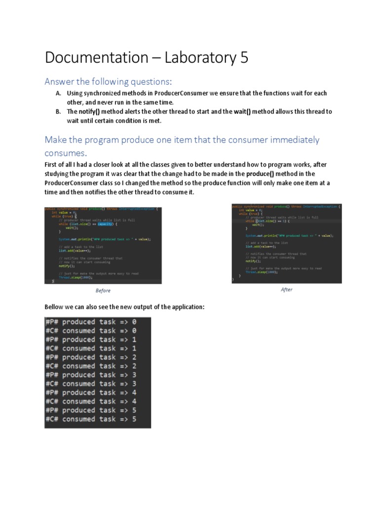 Documentation - Laboratory 5: Answer The Following Questions | PDF