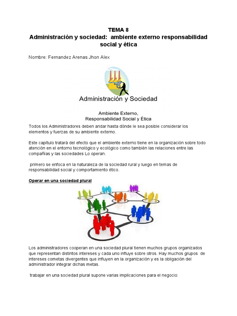 Tema 8 - Adm | PDF | Innovación | Responsabilidad social corporativa