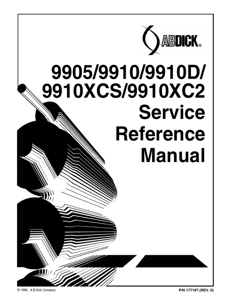 9900 Service Manual | PDF | Gear | Machines