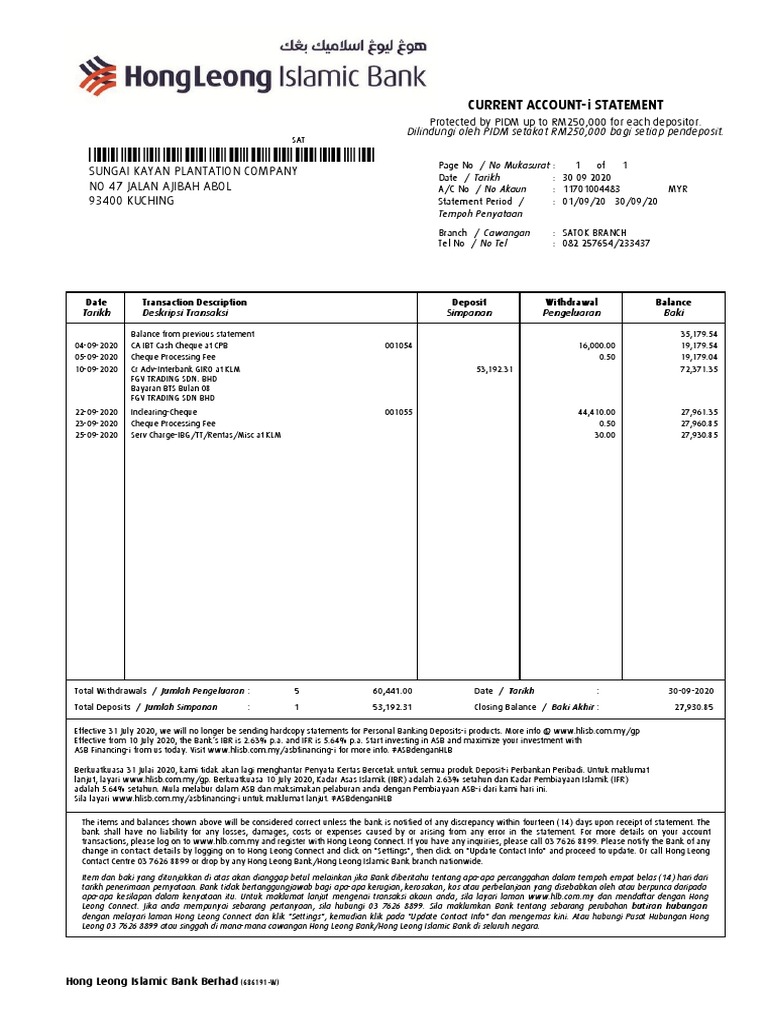 Sungai Kayan Plantation Company No 47 Jalan Ajibah Abol 93400 KUCHING ...