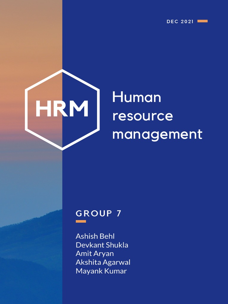Human Resource Management: Group 7 | Download Free PDF | Human Resource ...