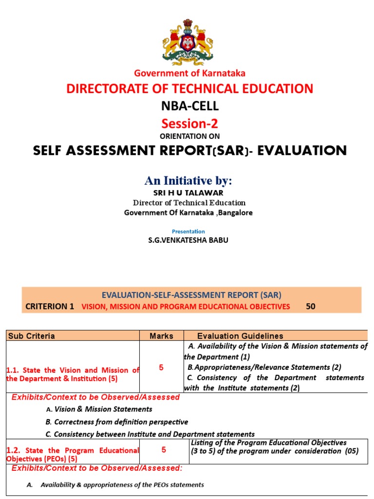 Directorate of Technical Education Session-2: Nba-Cell | PDF ...