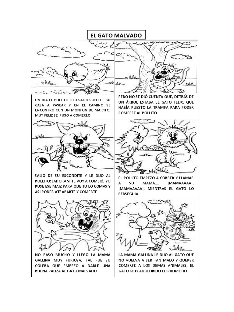 Cuento El Gato Malvado | PDF