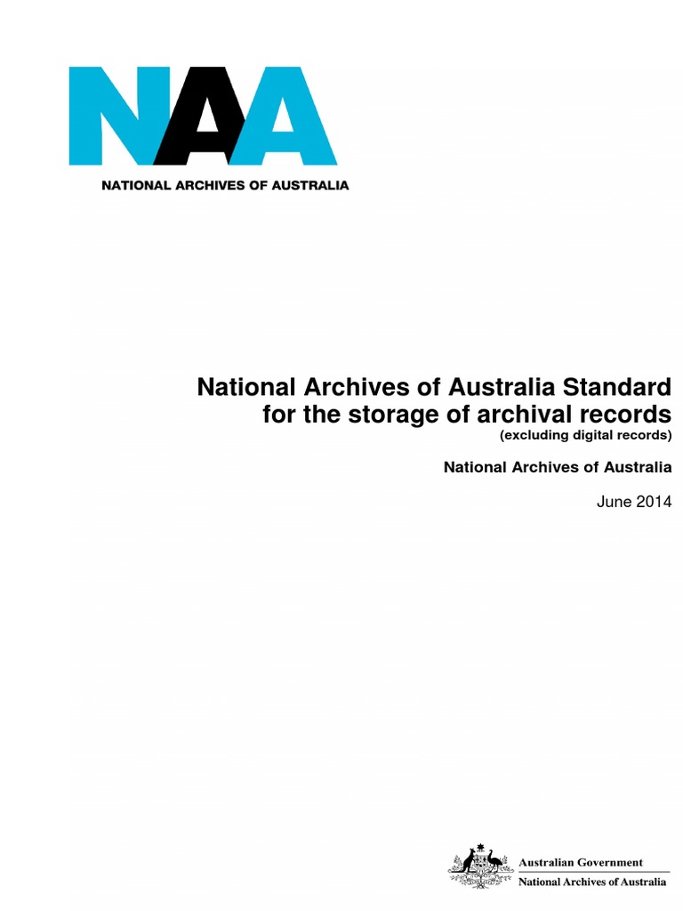 NAA Standard For The Storage of Archival Records | PDF | Computer Data ...