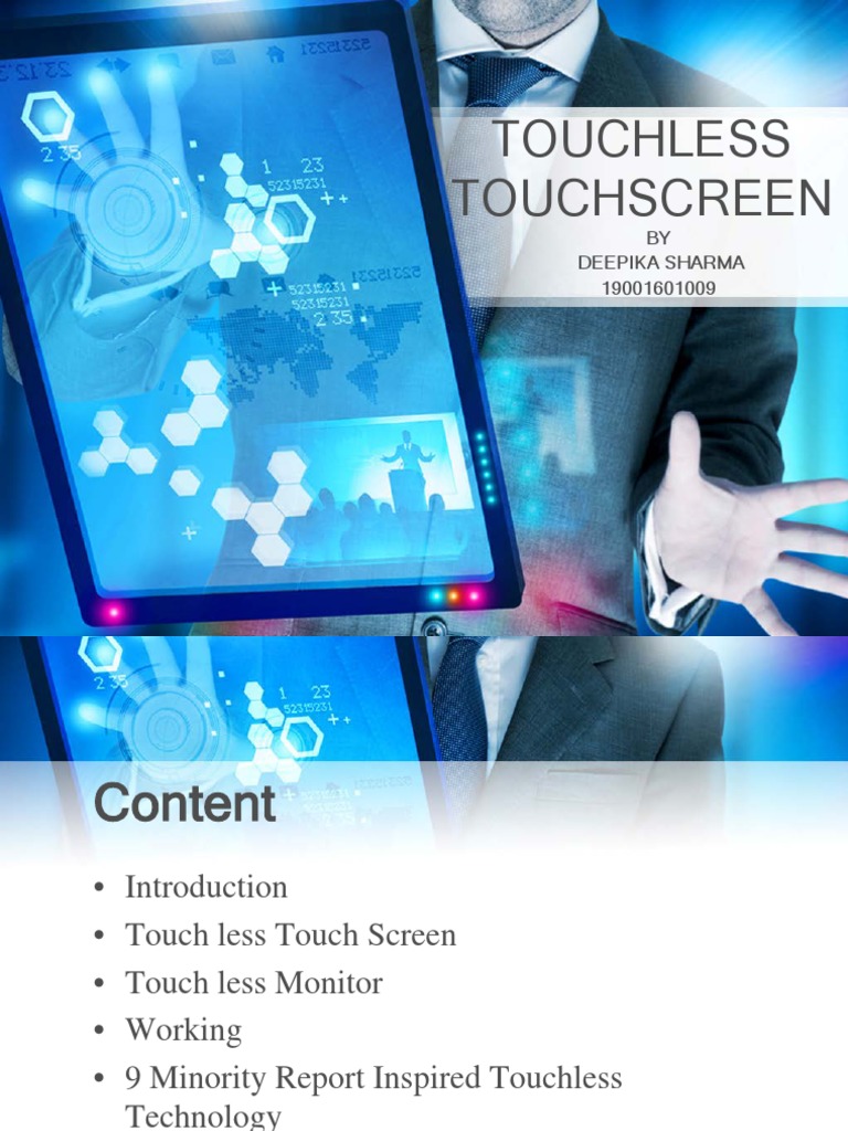 Touchless Touchscreen Technology Overview | PDF | Touchscreen | Computing