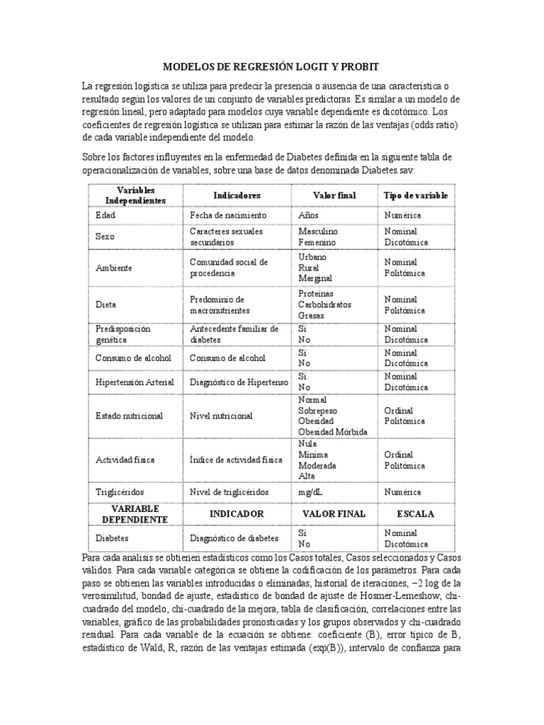 Logit y Probit | PDF
