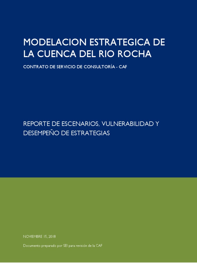 Modelamiento Estrategico de La Cuenca Del Rio Rocha | Descargar gratis ...