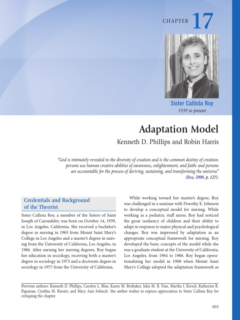 Adaptation Model: Kenneth D. Phillips and Robin Harris | PDF ...